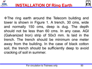 Earthing system Of telecom equipment Chapter 1 | PPT