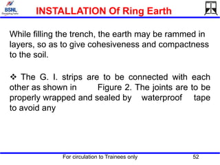 Earthing system Of telecom equipment Chapter 1 | PPT
