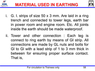 Earthing system Of telecom equipment Chapter 1 | PPT
