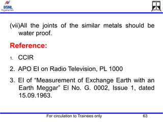 Earthing system Of telecom equipment Chapter 1 | PPT