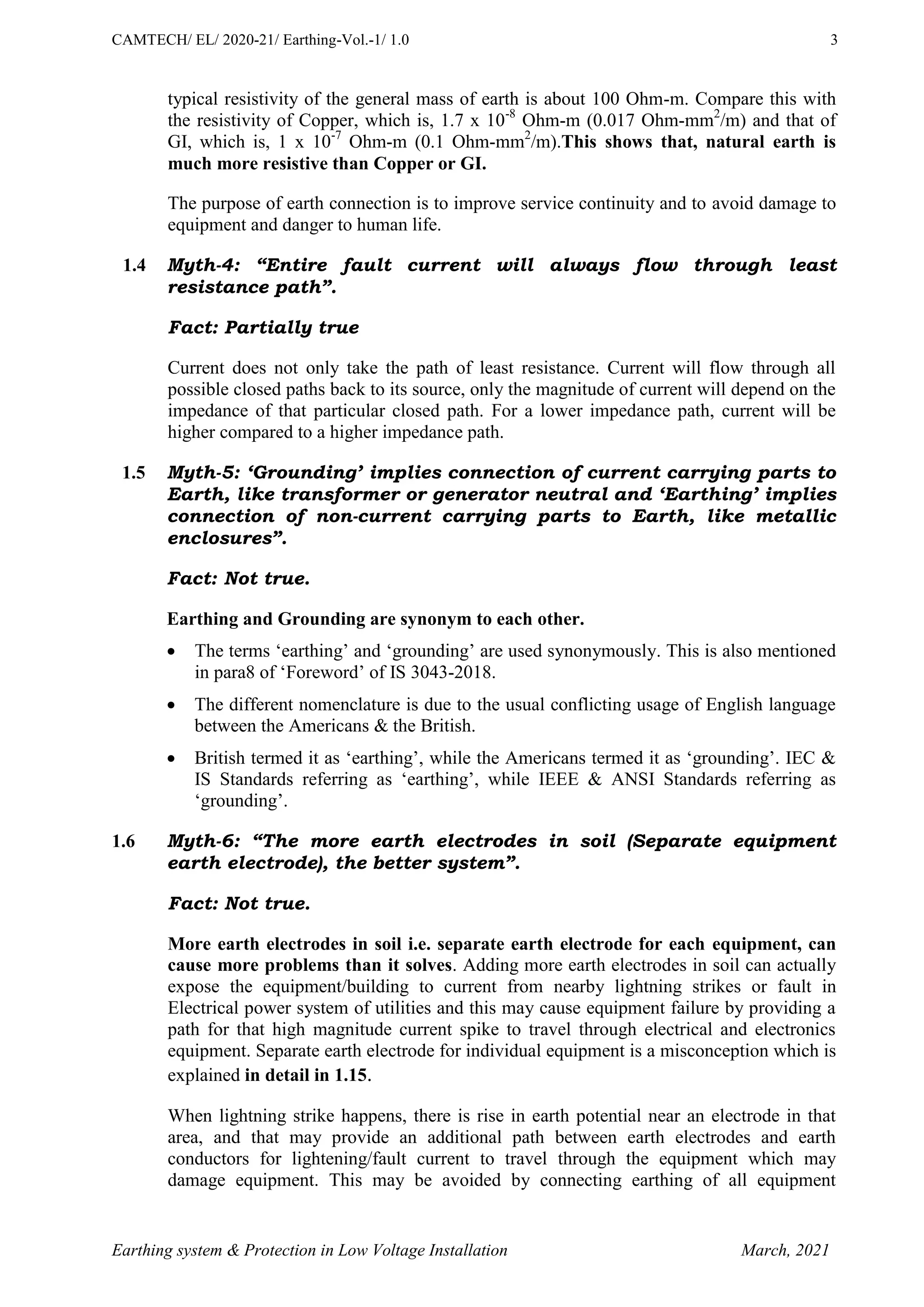 Earthing System and Protection in LV Installations_Vol-1_Basics of ...