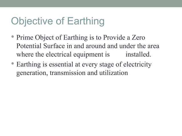 EarthingSystem_PPT sst in optcl substation.ppt | Physics | Science