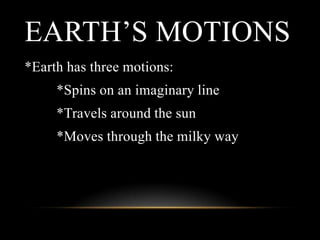 Earth in space and time | PPTX