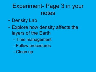Earth Layers Density | PPT