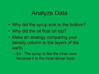 Earth Layers Density | PPT