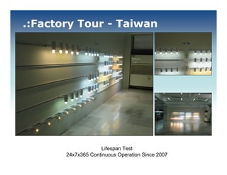 EarthLED Factory Tour - LED Lighting Factory, LED Lamps | PDF
