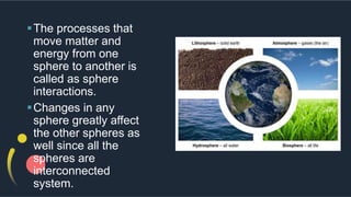 The Earth’s Four Subsystems: atmosphere, geosphere, hydrosphere, and ...