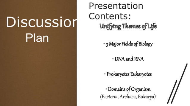 EARTH AND LIFE SCIENCE Unifying Themes Of Life | PPTX | Genetics | Science