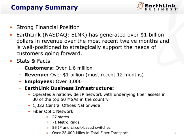 Earth Link Business Slide Show. | PPT