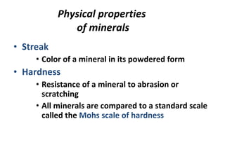 Earth materials | PPT