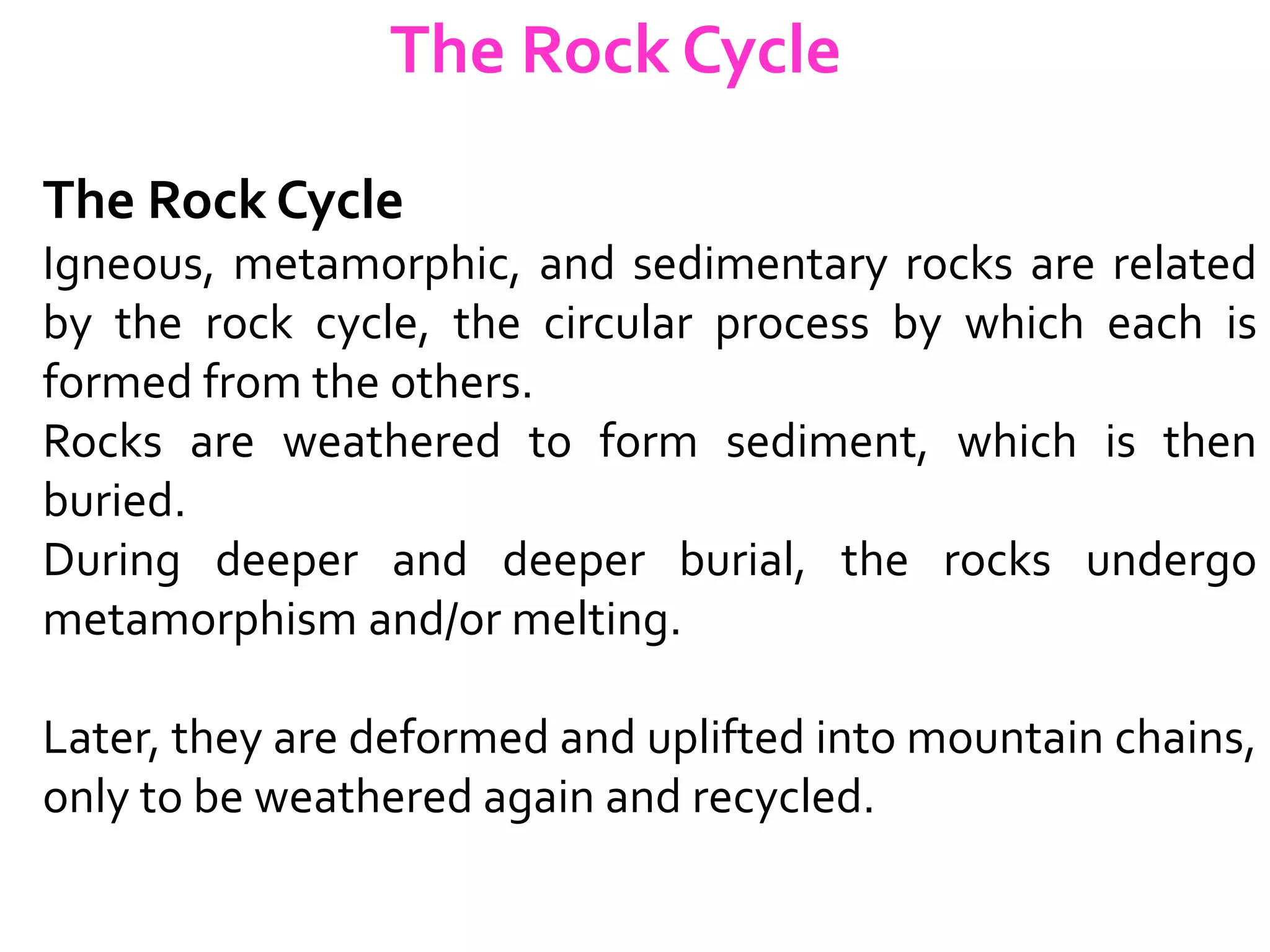 Earth materials, internel structure of the earth, composition of the ...