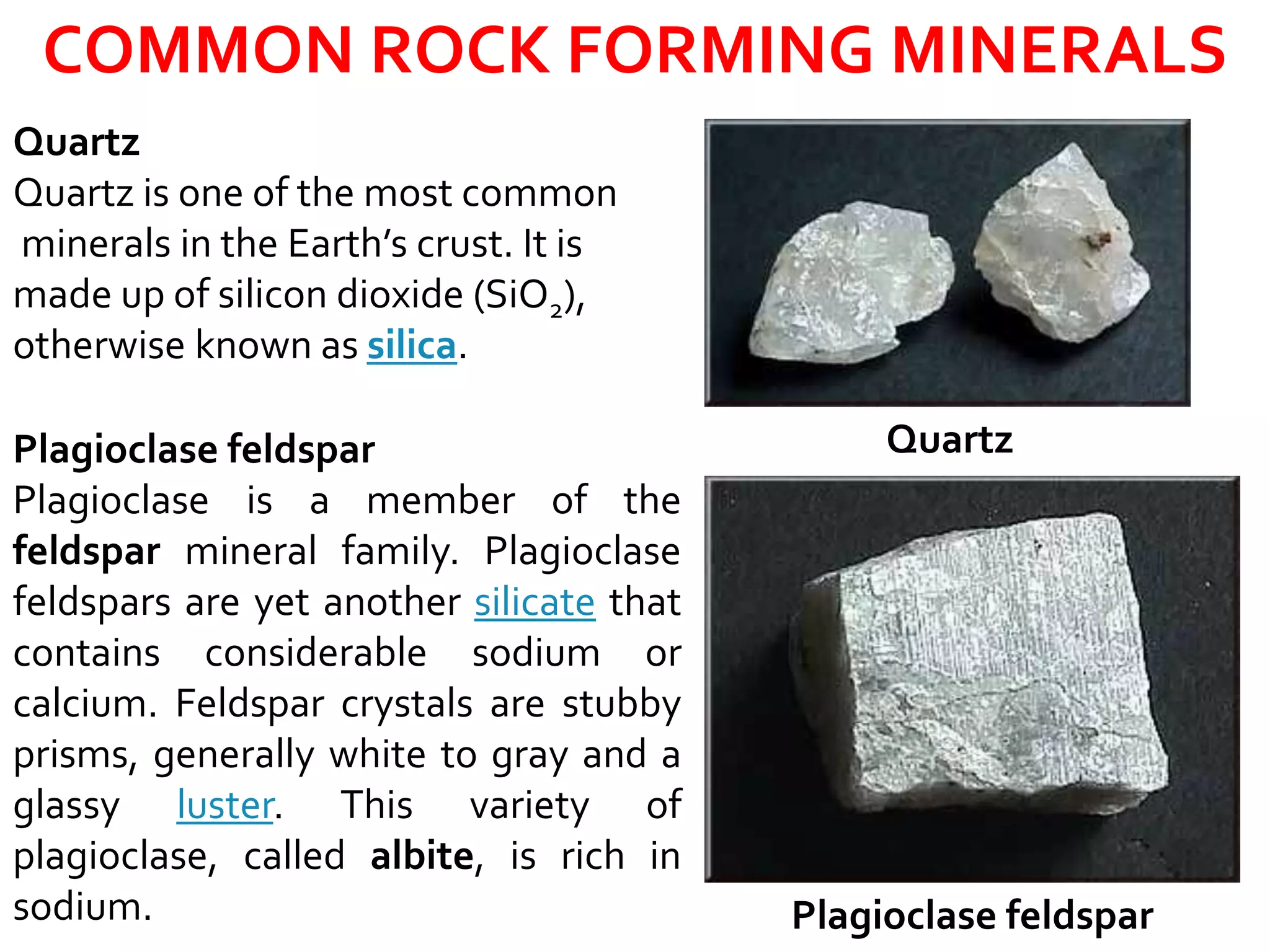 Earth materials, internel structure of the earth, composition of the ...