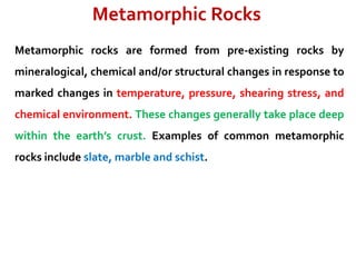 Earth materials, internel structure of the earth, composition of the ...