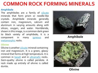 Earth materials, internel structure of the earth, composition of the ...