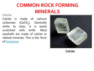 Earth materials, internel structure of the earth, composition of the ...