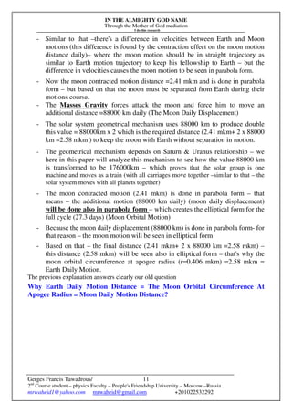 Earth Moon moves with 2 Rates Of Time (Part II) | PDF