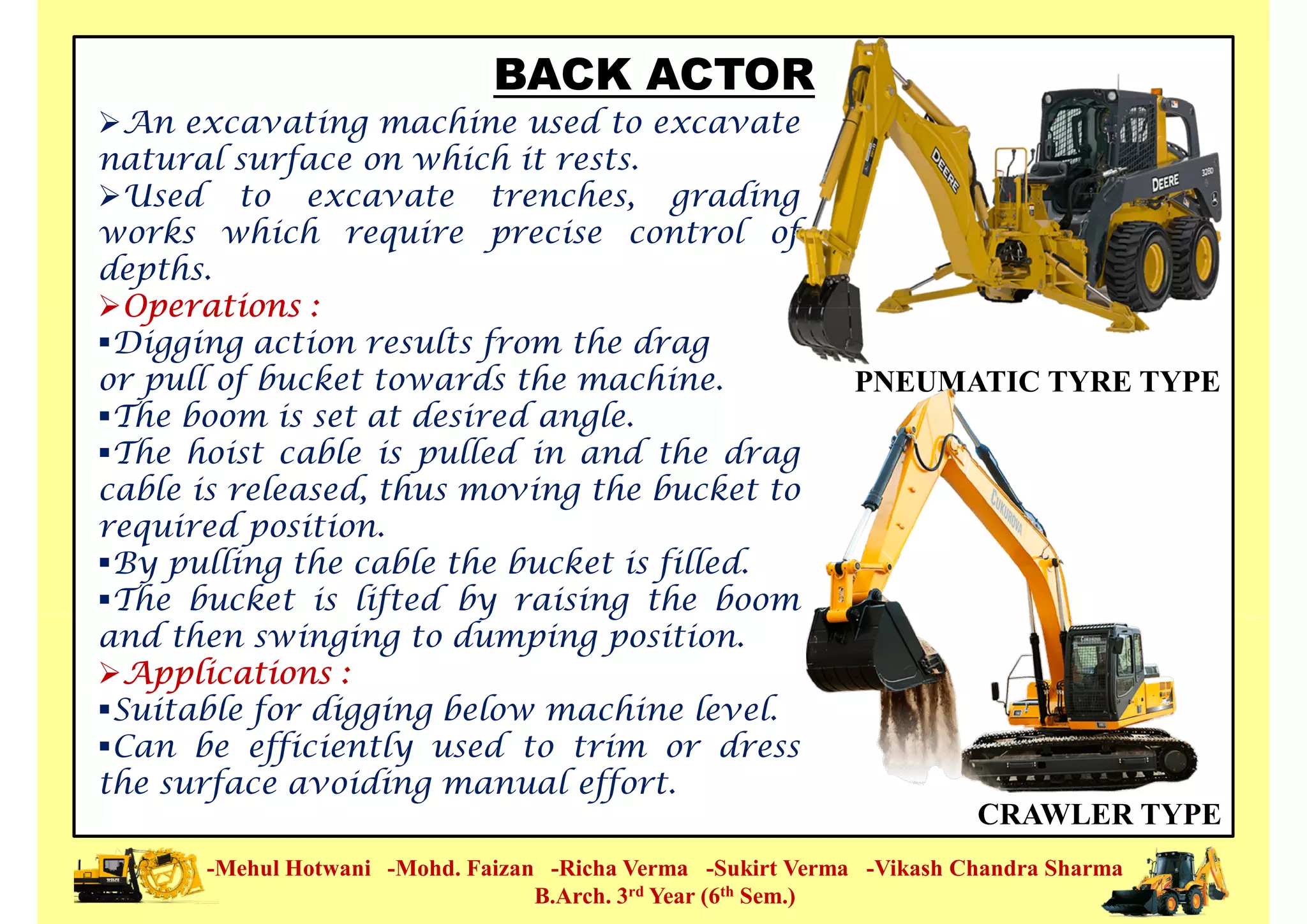 EARTH MOVERS AND EXCAVATORS | PDF