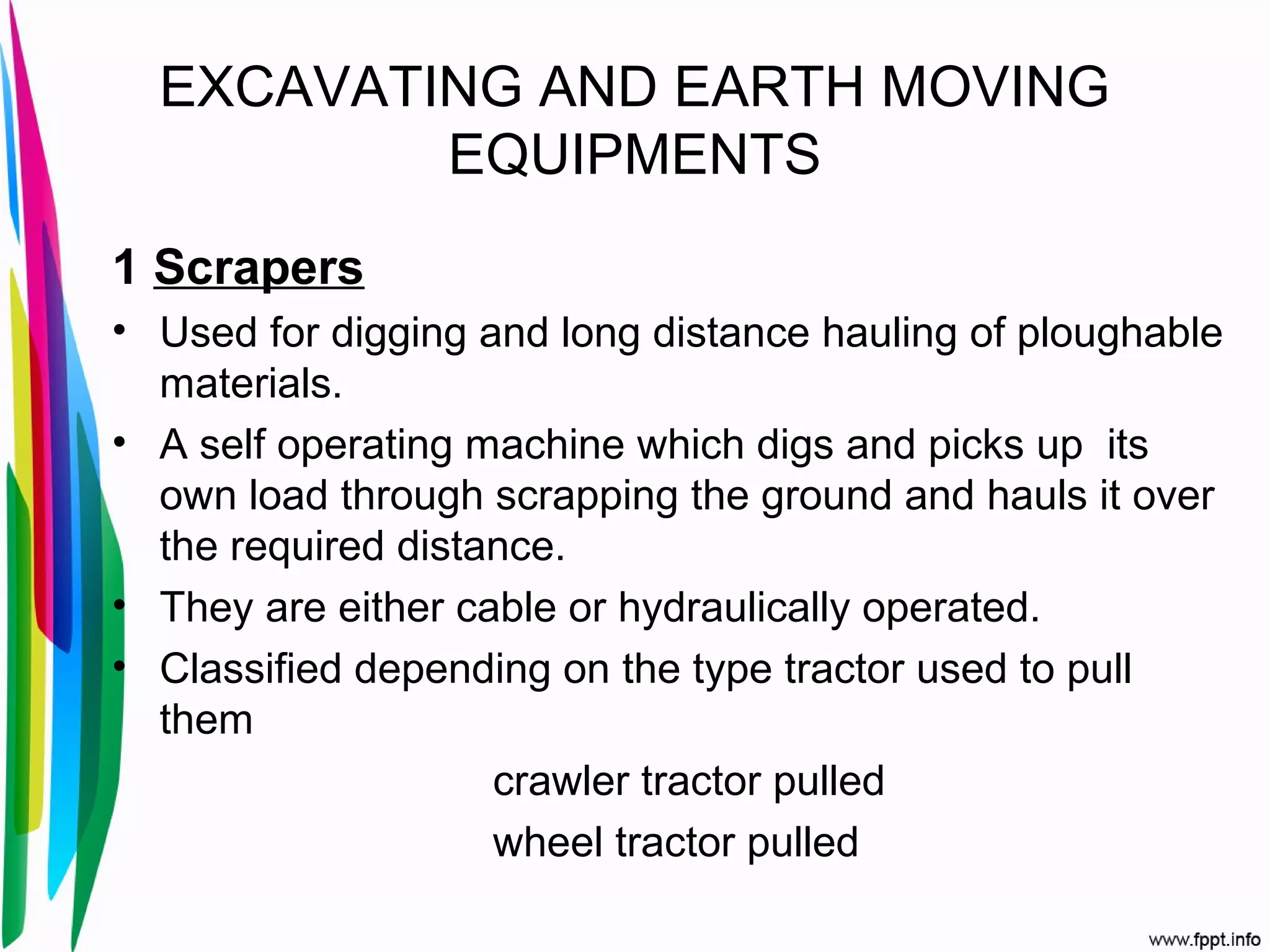 Earth moving equipments | PPT