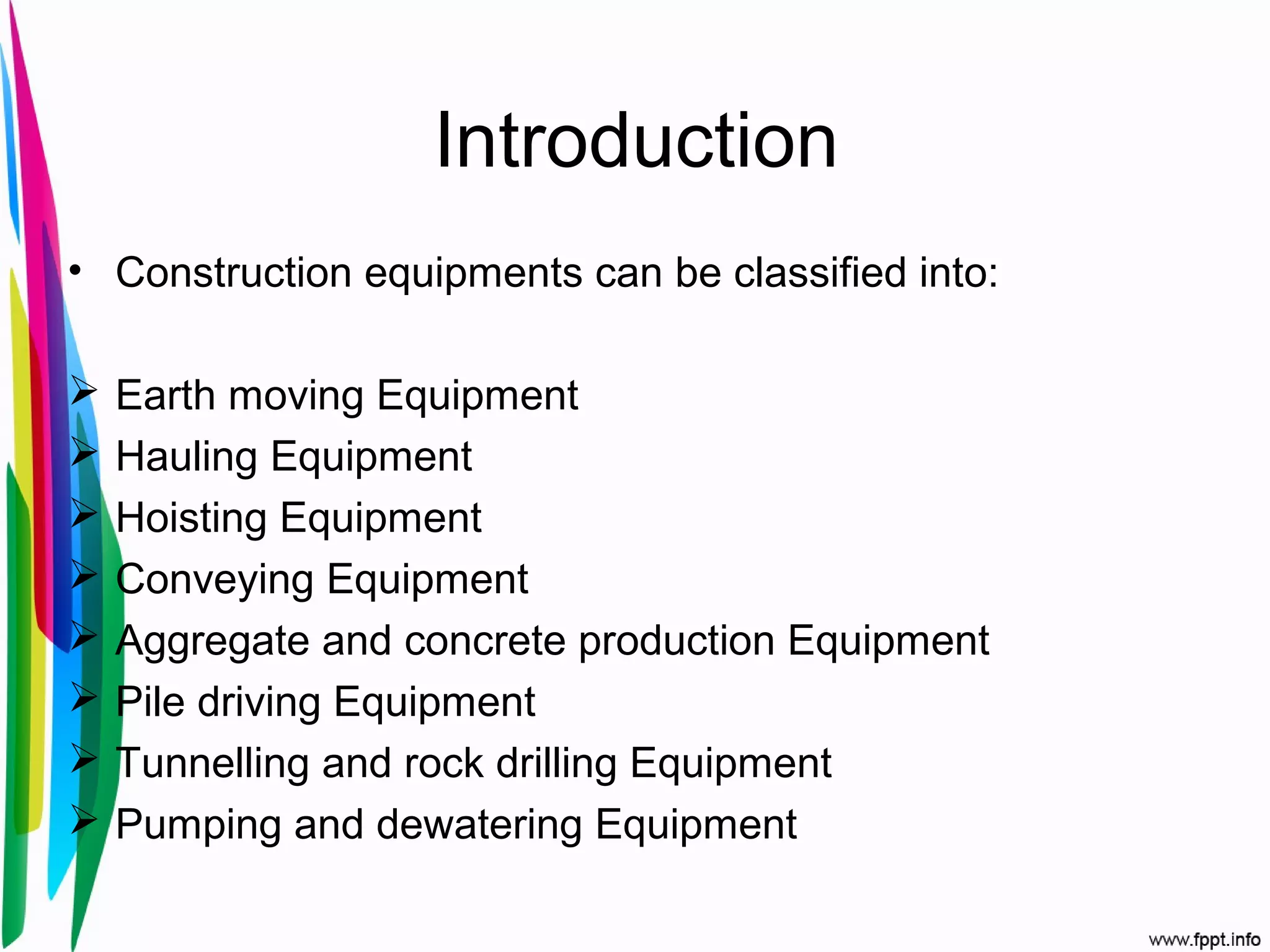 Earth moving equipments | PPT