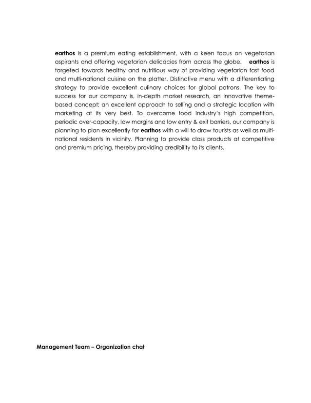 Earthos International business plan | PDF