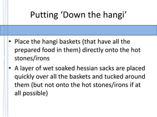 Putting down a Hangi - Earth Oven Cooking | PPTX