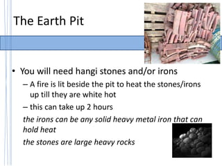 Putting down a Hangi - Earth Oven Cooking | PPTX