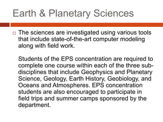 Earth & Planetary Sciences Department | PPTX