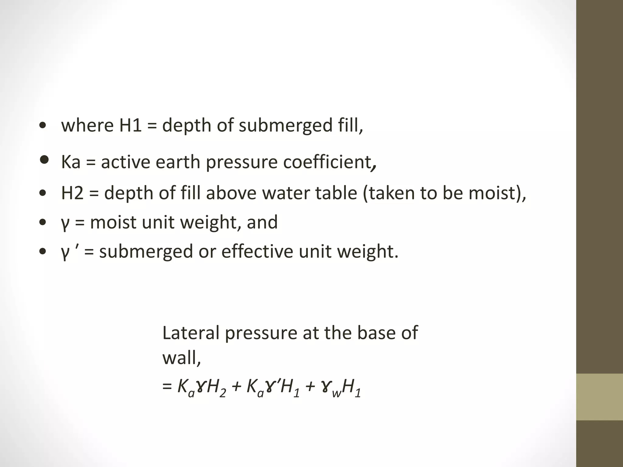 Earth pressure | PPTX