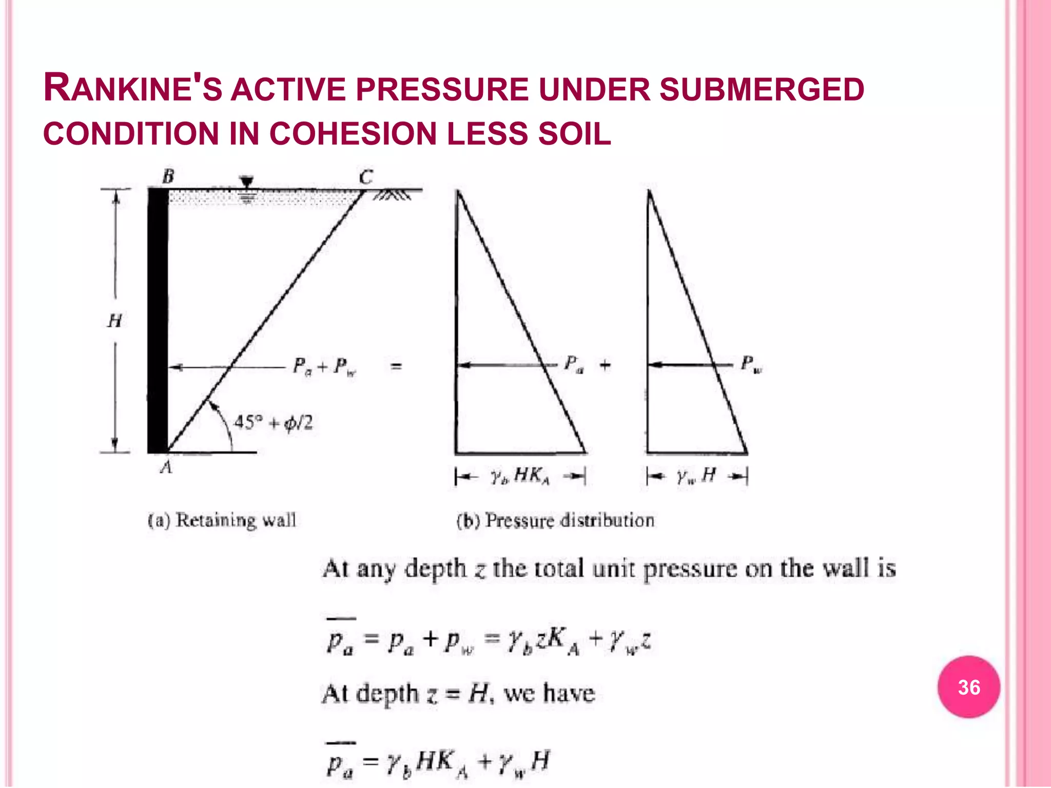 Earth pressure( soil mechanics) | PPTX