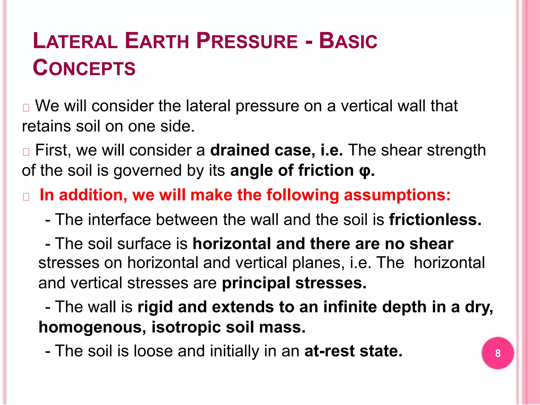 Earth pressure( soil mechanics) | PPTX