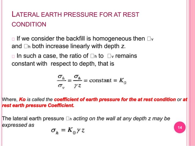 Earth pressure( soil mechanics) | PPTX | Geology | Science