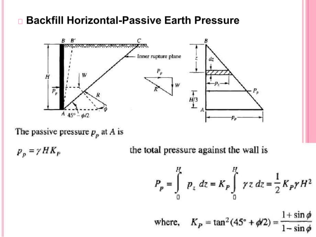 Earth pressure( soil mechanics) | PPTX | Geology | Science