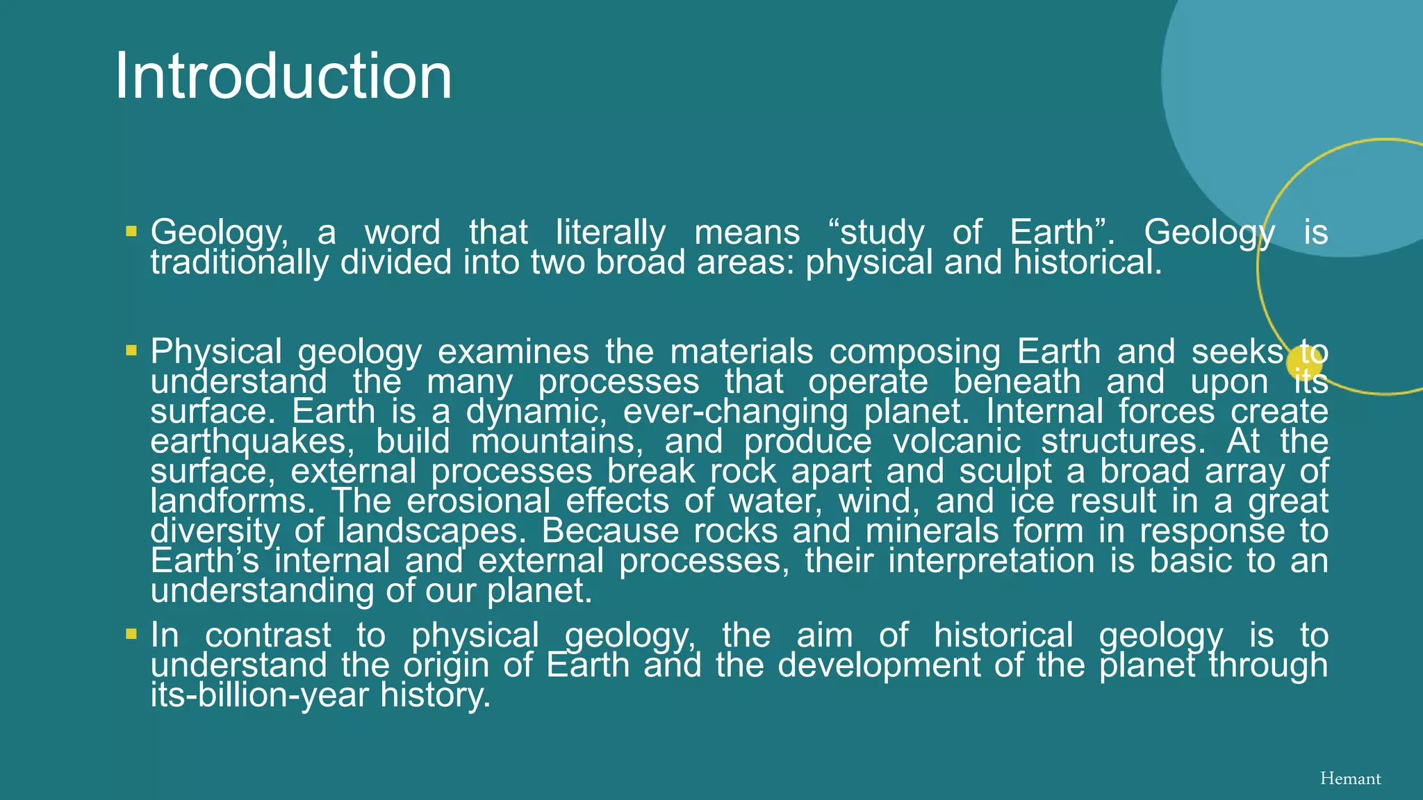 Earth processes & Energy budget | PPTX
