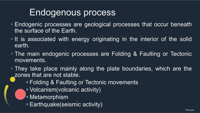 Earth processes & Energy budget | PPTX