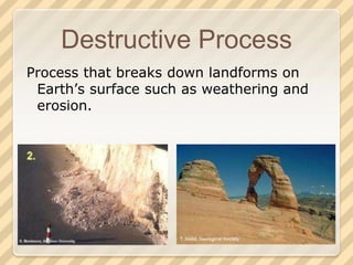 Earth processes vocab | PPTX
