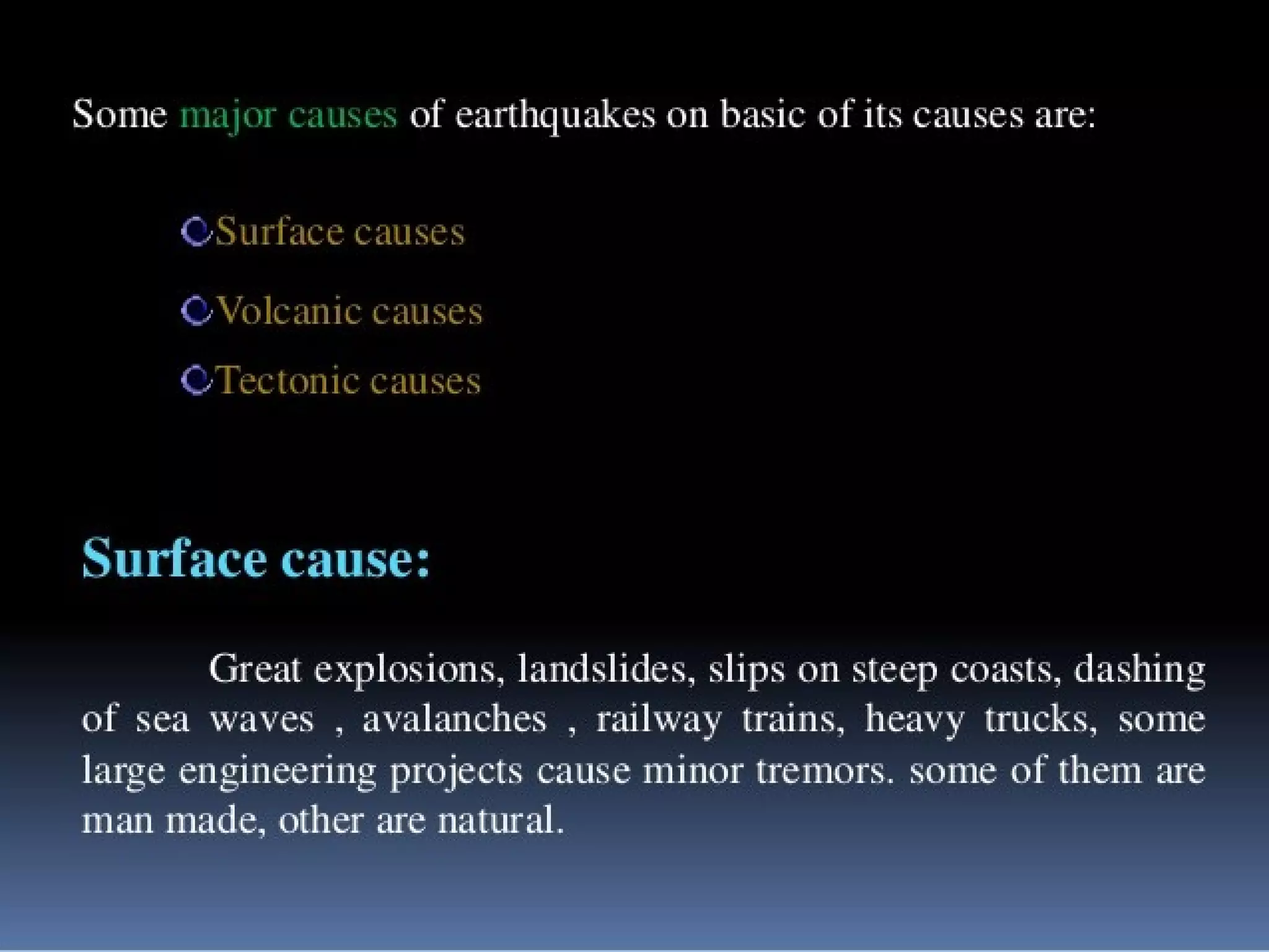 Earthquake and its causes | PPT