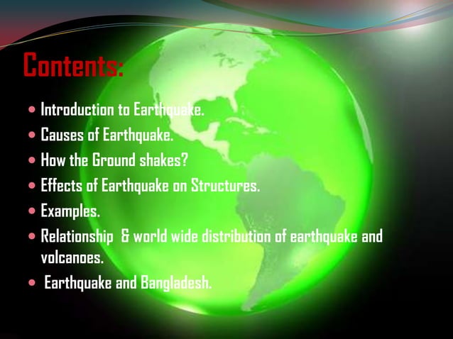 A brief discussion about Earthquake | PPTX | Geography | Science