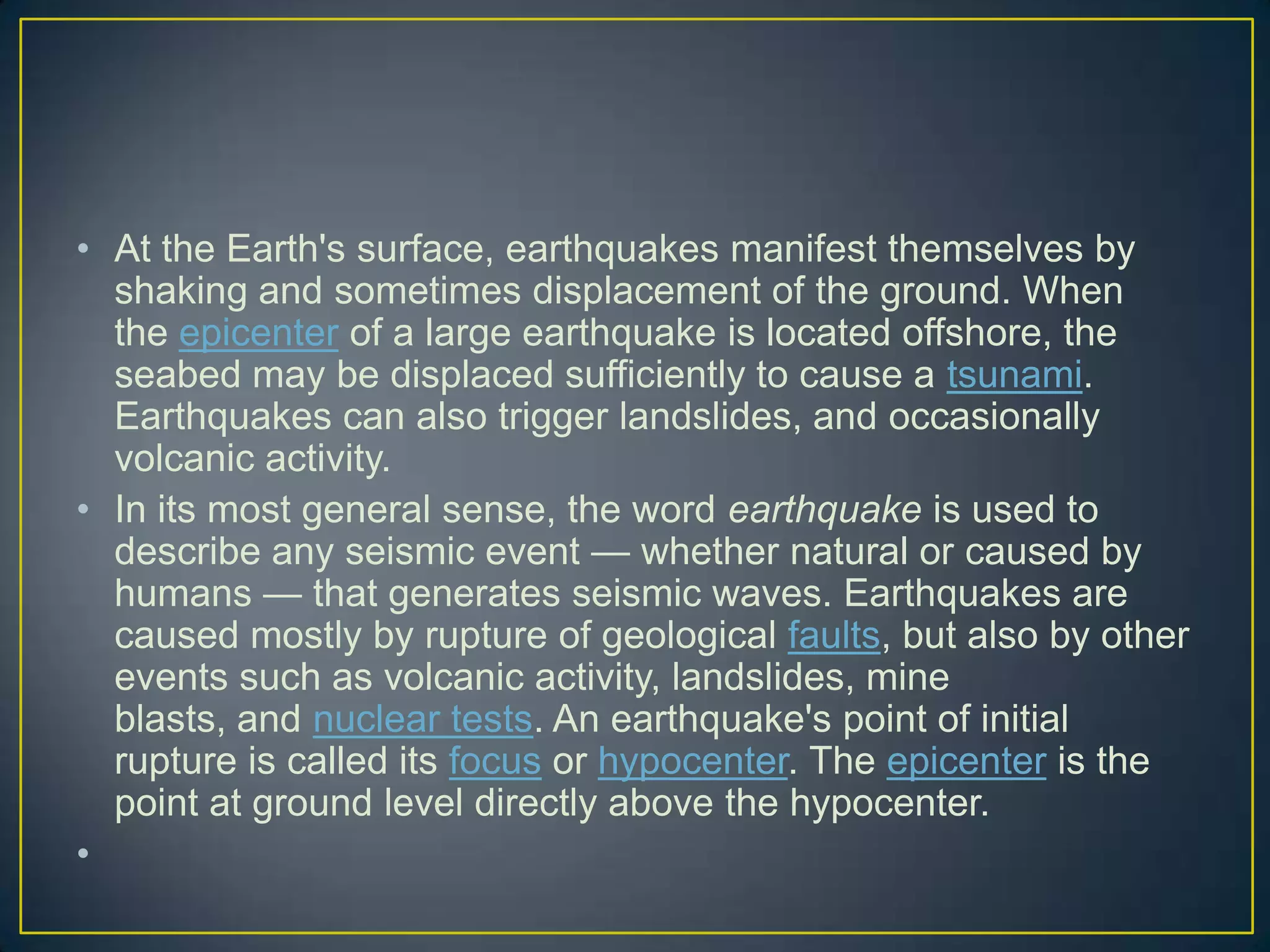 Earthquake | PPTX