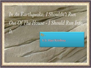 Earthquake- Case Study | PPSX