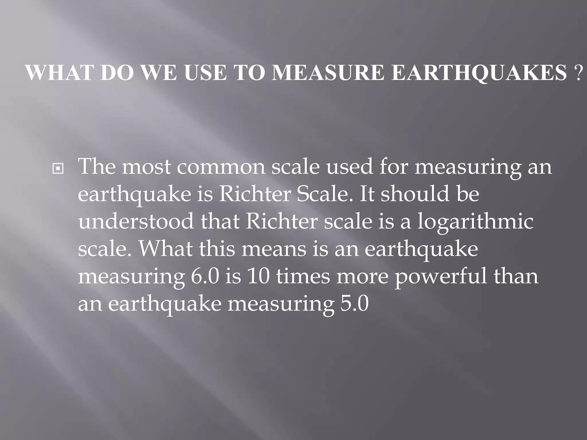 ppt on Earthquakes | PPTX | Geography | Science