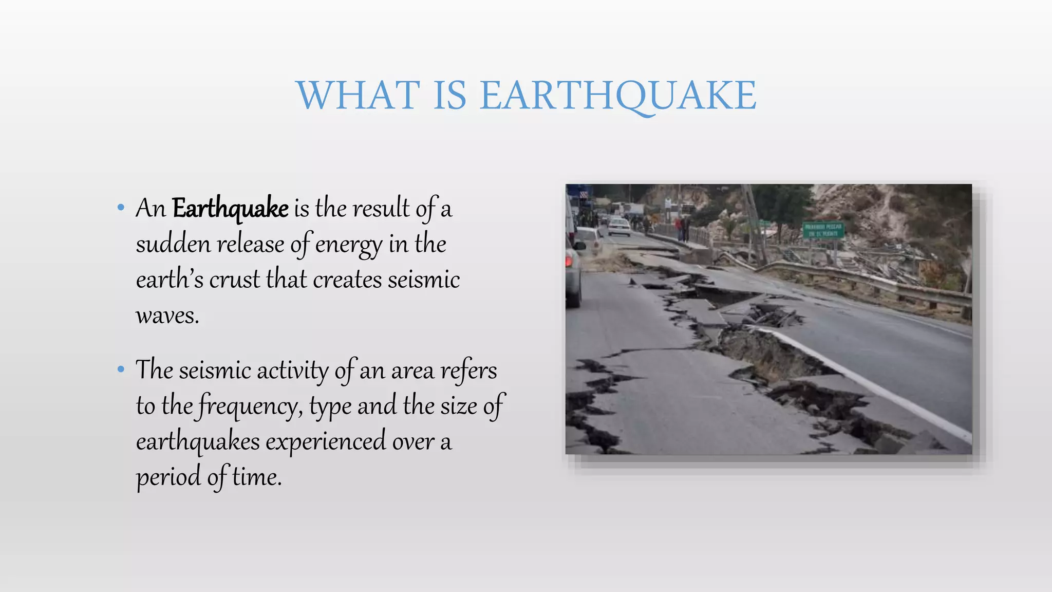 Earthquake ppt | PPTX | Geology | Science