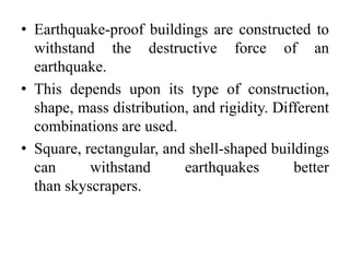 Earthquake Terminology & causes | PPTX