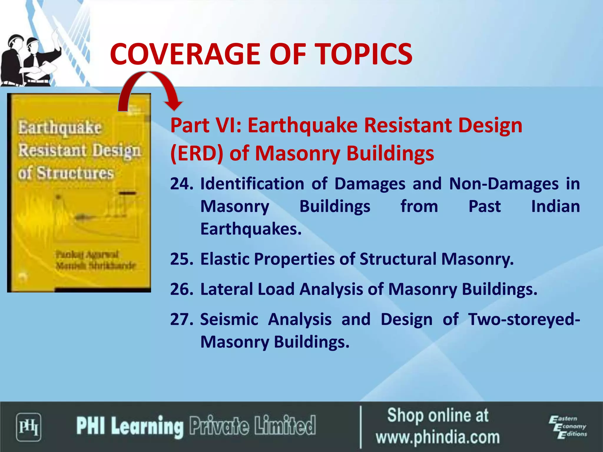 EARTHQUAKE RESISTANT DESIGN OF STRUCTURES - PHI Leaning | PPT | Civil ...
