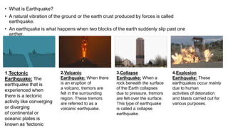 Types Of Earthquakes