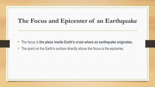 Earthquake | PPTX | Geology | Science
