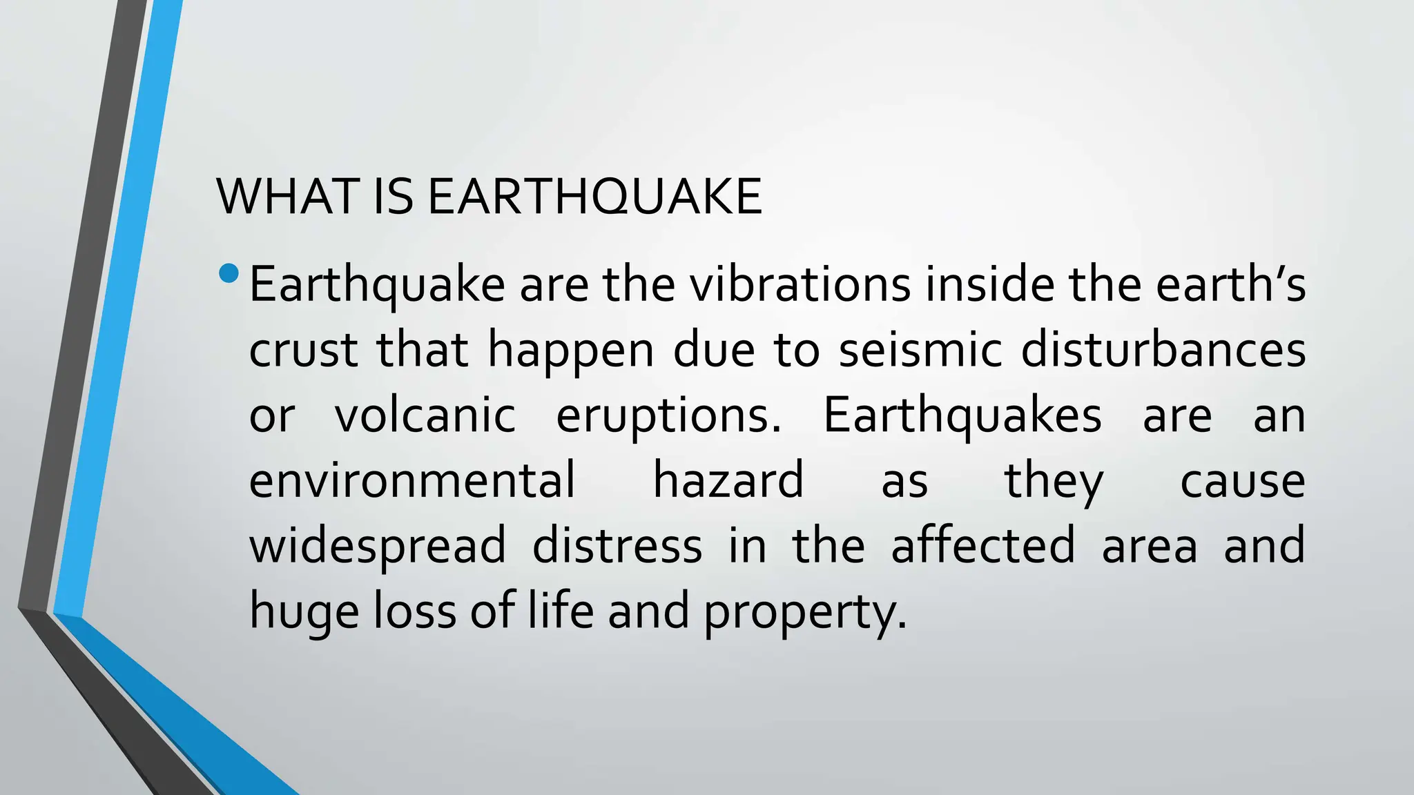 EARTHQUAKEs and Volcanoes, intensity and magnitude of an epicenter | PPT