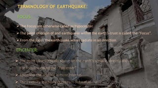 EARTHQUAKE environment notes for geology.pptx | Geology | Science