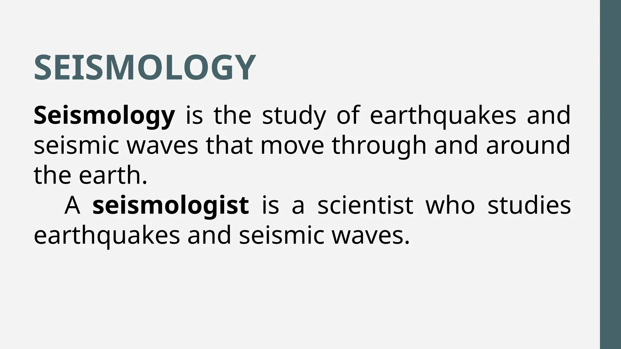 Earthquake and Different Seismic Waves ppt | PPT