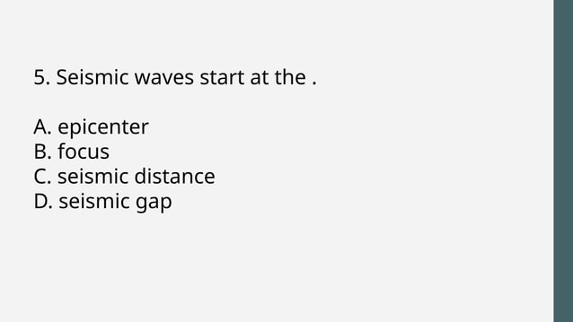Earthquake and Different Seismic Waves ppt | PPT