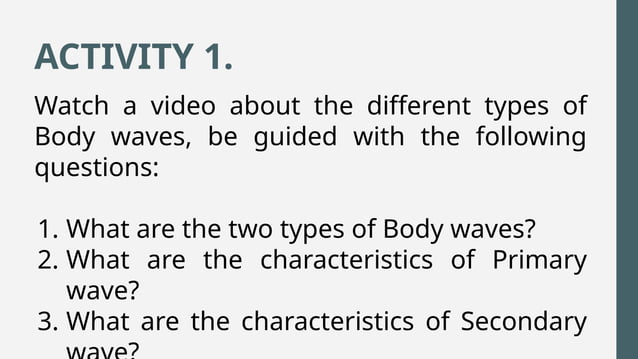 Earthquake and Different Seismic Waves ppt | PPT